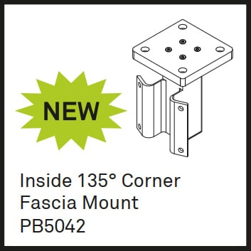 Fascia Mount Bracket - Aluminum Deck Railing Accessories
