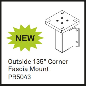 Fascia Mount Bracket - Aluminum Deck Railing Accessories